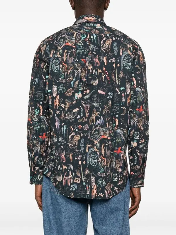 Paul Smith Printed Cotton Shirt