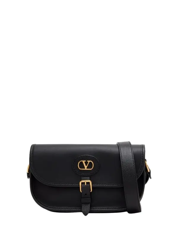 Valentino Garavani Small Antibes Leather Crossbody Bag - Black
