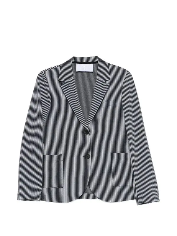 Harris Wharf London Cotton Blend Striped Blazer Jacket