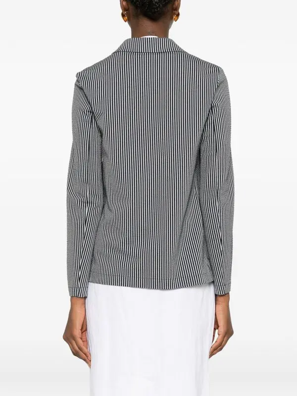 Harris Wharf London Cotton Blend Striped Blazer Jacket