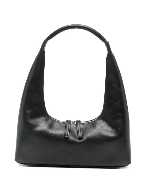 MARGESHERWOOD Leather Hobo Bag - Black