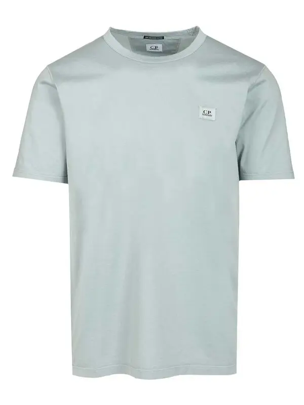 C.P. COMPANY C. P. Company Logo Cotton T-shirt - Sky Blue