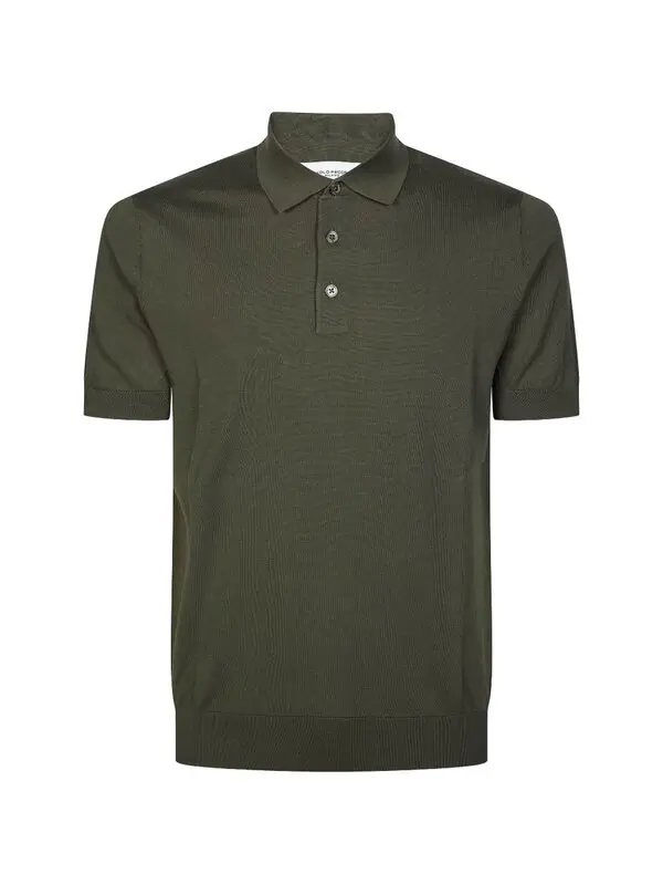 PAOLO PECORA Cotton Polo Shirt - Green