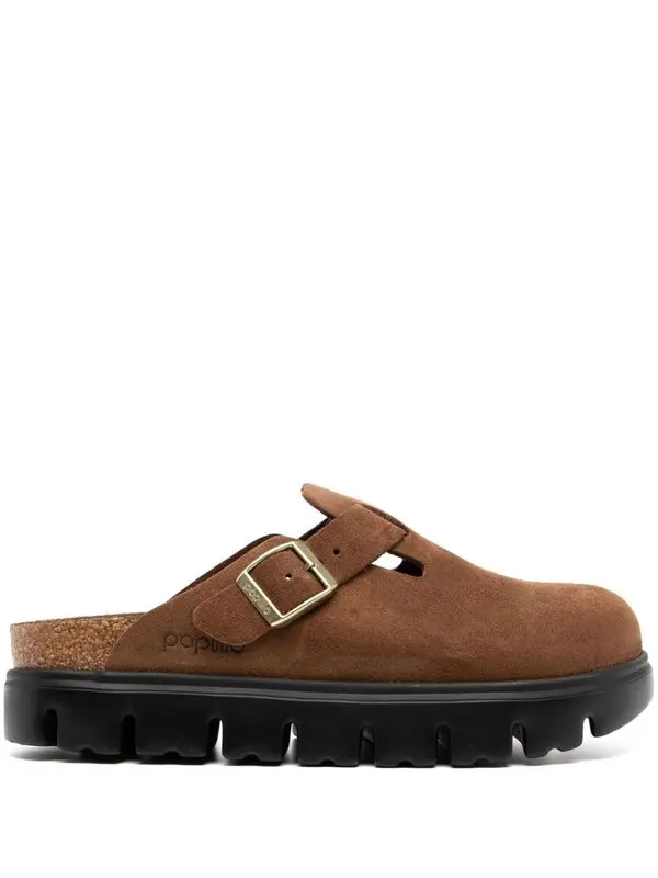 BIRKENSTOCK Boston Slip-on Clogs With Buckle Detail