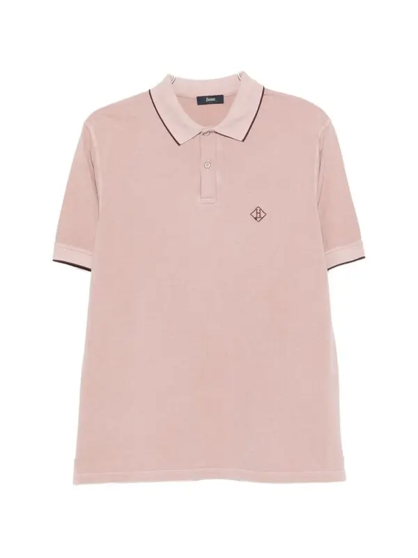 Herno Logo Cotton Polo Shirt