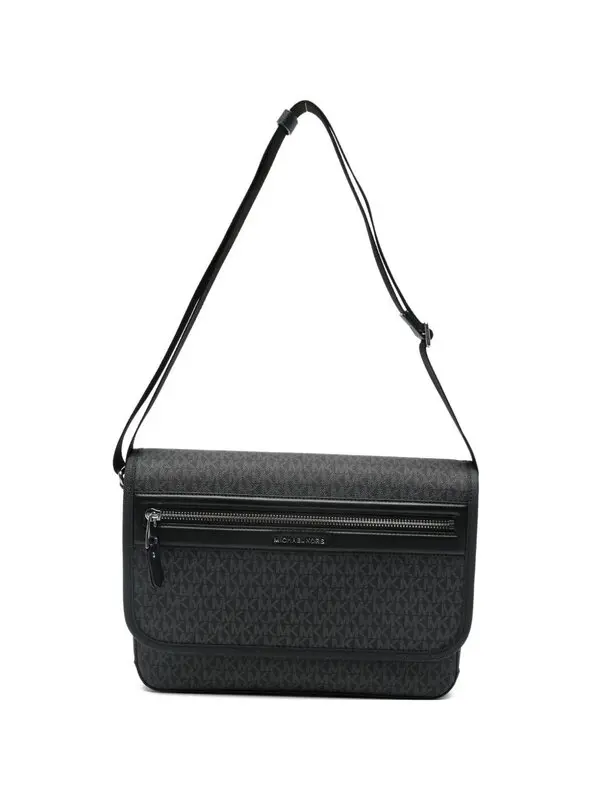 Michael Kors Monogram Shoulder Bag - Black