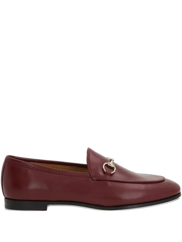 Gucci Jordaan Leather Loafers - Red