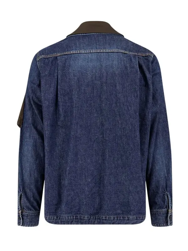 Sacai Denim And Nylon Twill Blouson Jacket