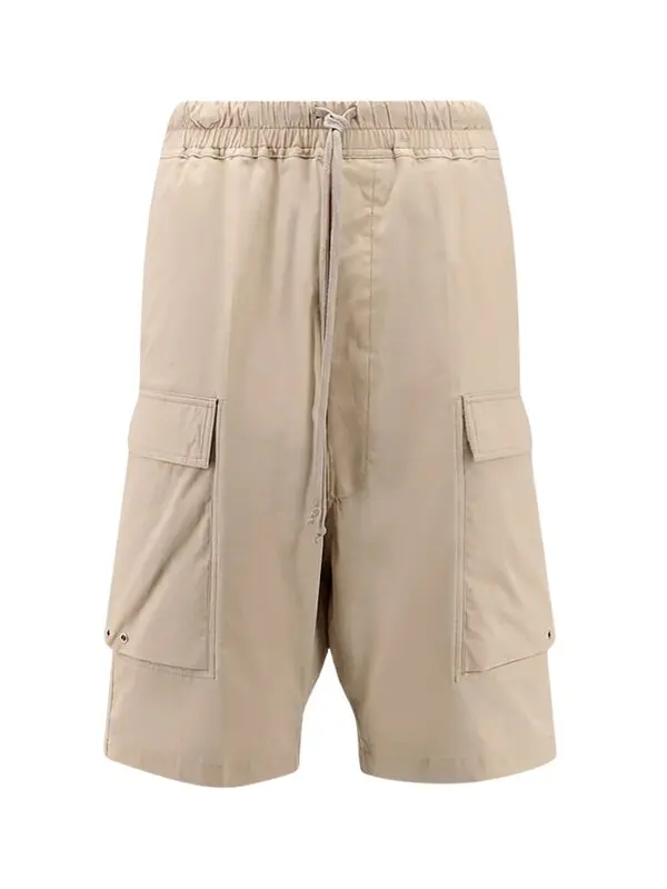 Rick Owens Cotton Cargo Bermuda Shorts
