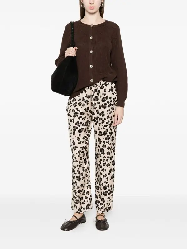 BEYOU Cotton And Cashmere Cardigan - Brown