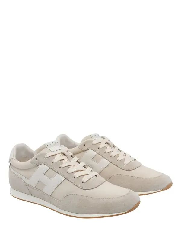 Hogan H" Logo Sneakers - Beige