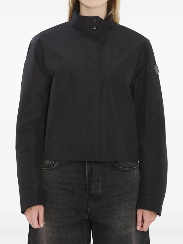 Moncler Korvanh Blouson Jacket With High Neck And Logo Patch