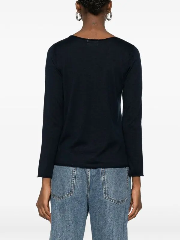 BEYOU Cashmere And Silk Blend Sweater - Blue