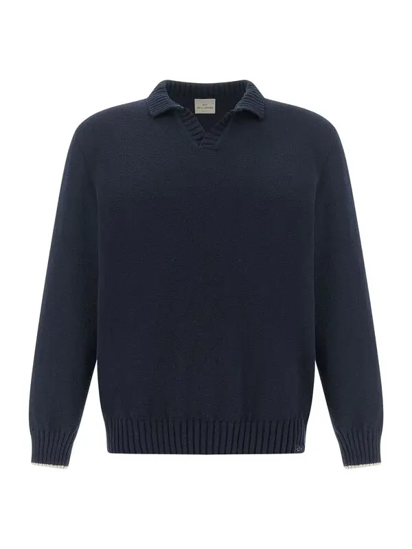Paul & Shark Open-neck Cotton Polo Shirt
