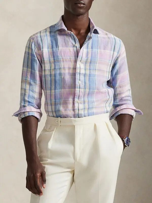 Polo Ralph Lauren Checked Slub Linen Shirt
