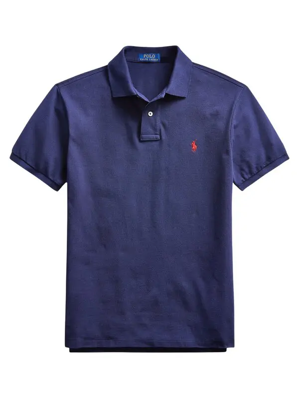 Polo Ralph Lauren Slim Fit Mesh Polo - Blue