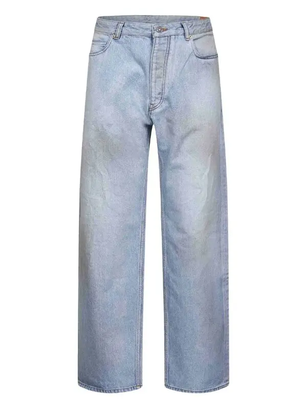 Balenciaga Distressed Fit Jeans - Blue