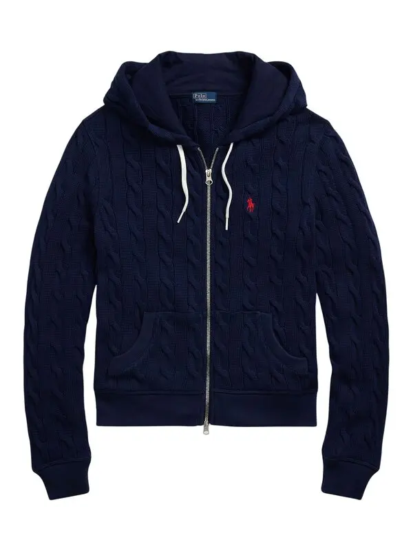 Polo Ralph Lauren Cable Knit Full Zip Hoodie