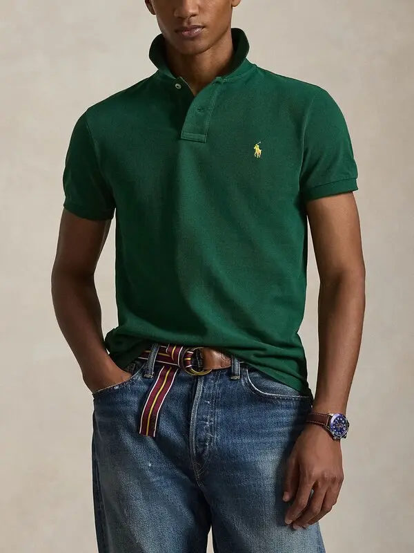 Polo Ralph Lauren Slim Fit Mesh Polo - Green