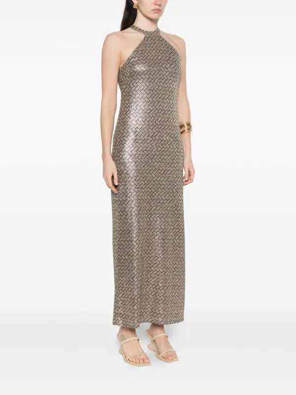 SIYU Tallis Long Dress - Brown