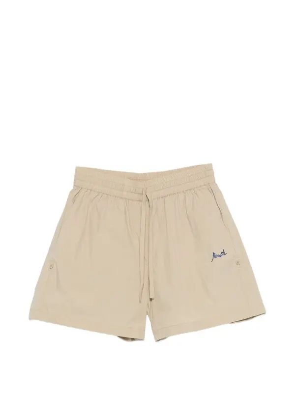 PAROSH Nylon And Cotton Shorts With Logo Detail