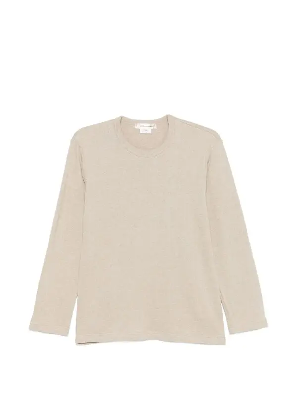 Comme Des Garçons Linen And Cotton Blend T-shirt - Beige