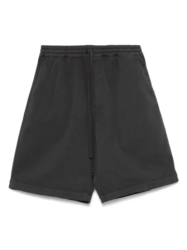 Carhartt Work In Progress Cotton Shorts With Elasticated Waistband - Grey