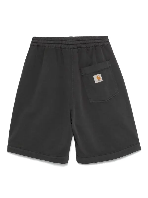 Carhartt Work In Progress Cotton Shorts With Elasticated Waistband - Grey