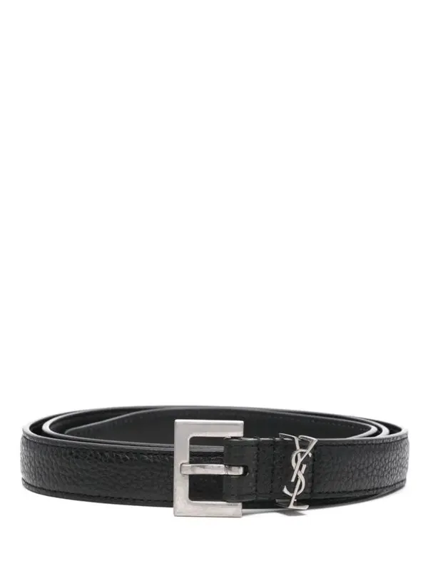 Saint Laurent Cassandre Belt - Black