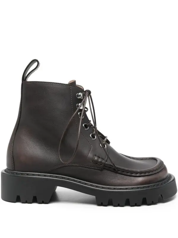 Loewe Sierra Leather Lace-up Boots