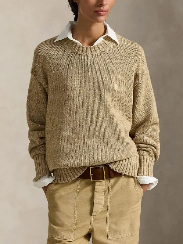 Polo Ralph Lauren Textured Logo Crewneck Sweater