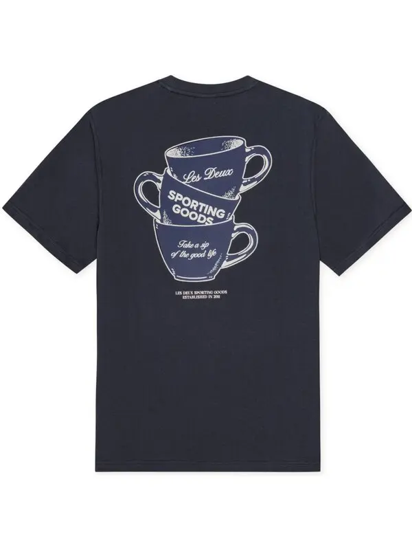 LES DEUX Ben Artist T-shirt - Blue