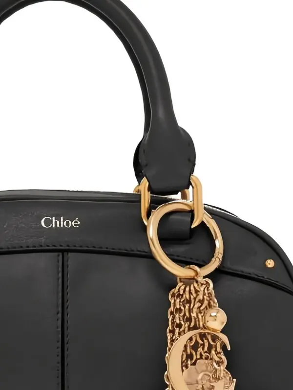Chloé Small Leather Bowling Bag With Gold-tone Hardware - Black