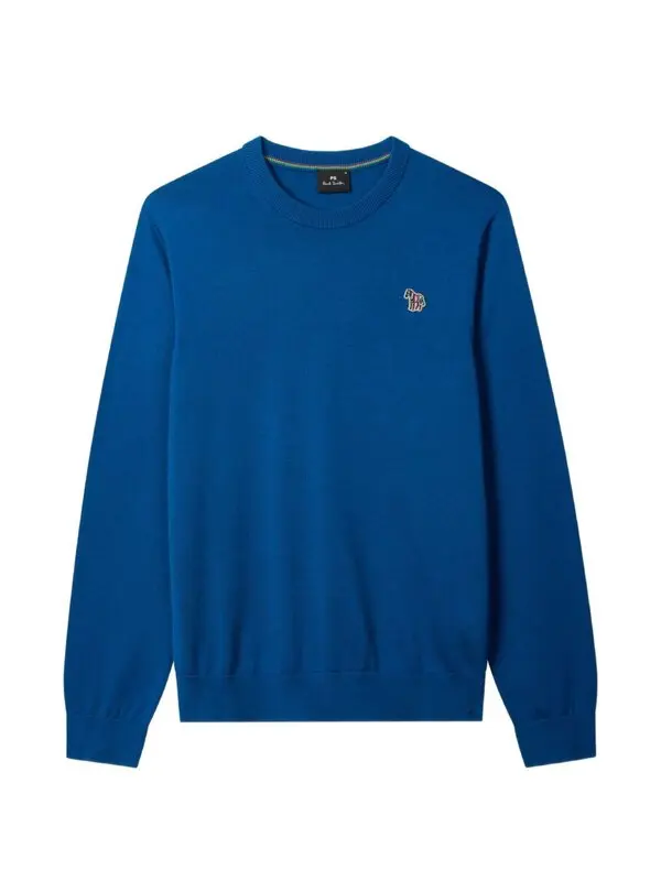 Paul Smith Zebra Logo Crew Neck Cotton Sweater