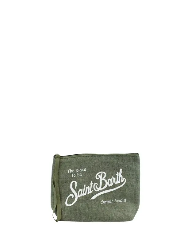 MC2 SAINT BARTH Aline Clutch Bag - Green