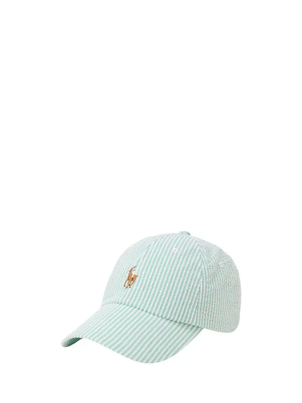 Polo Ralph Lauren Seersucker Baseball Cap - Green