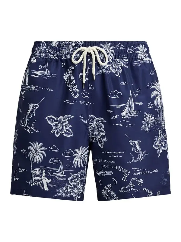 Polo Ralph Lauren Traveler Polo Bear Swim Boxer - Blue