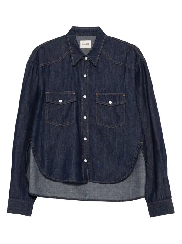 Khaite Grenon Cotton Shirt - Blue