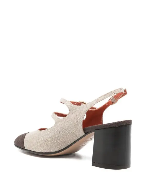 CAREL Papaya Slingback Block Heel Pumps