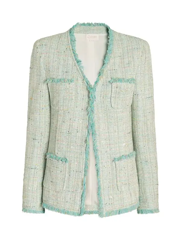 GENNY Fringe Trimmed Blazer