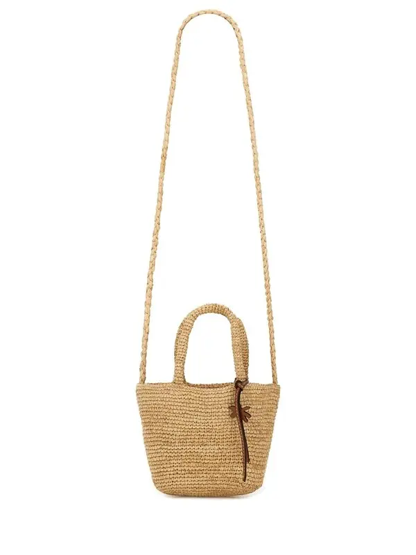 Manebí Woven Tote Bag With Top Handle And Shoulder Strap