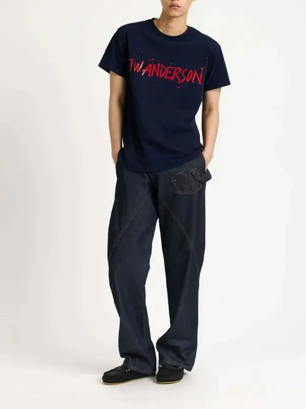 JW Anderson T-shirt With Logo - Blue