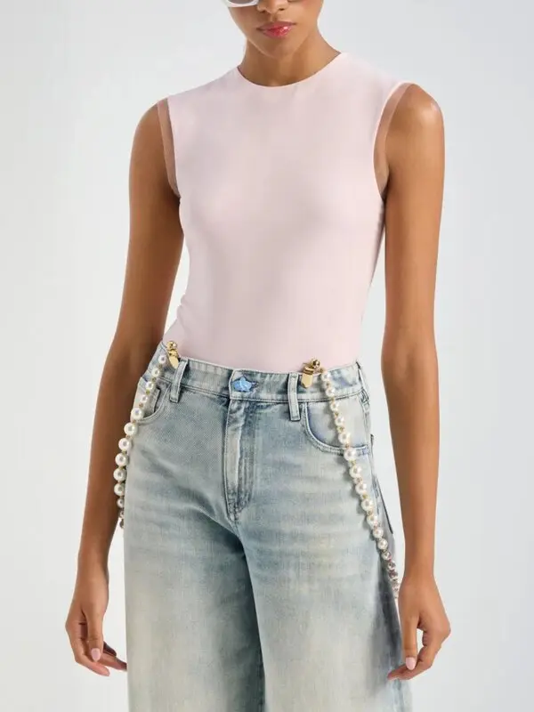 GENNY Sleeveless Jersey Top - Pink