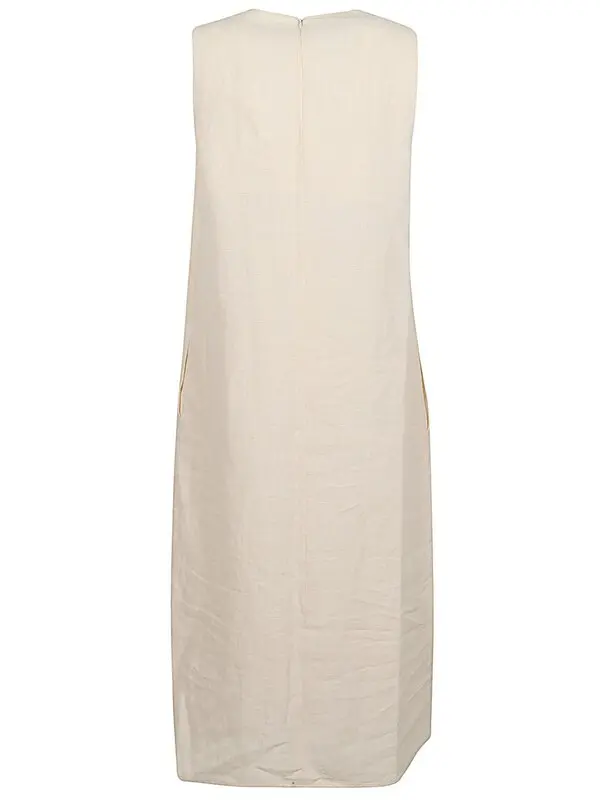 OPIFICIO Linen Blend Long Dress