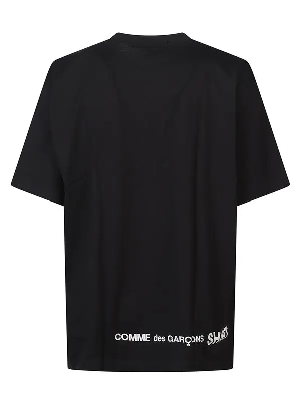 Comme Des Garçons T-shirt With Logo - Black