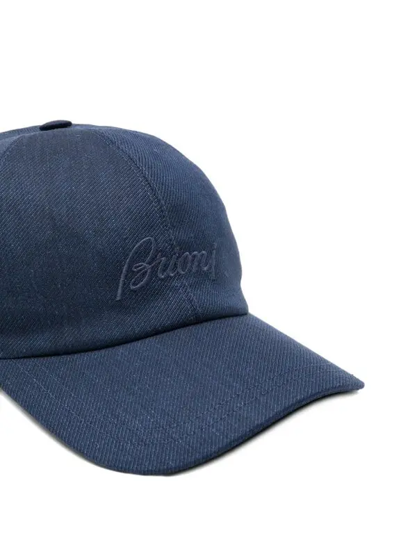 Brioni Logo Baseball Cap - Blue