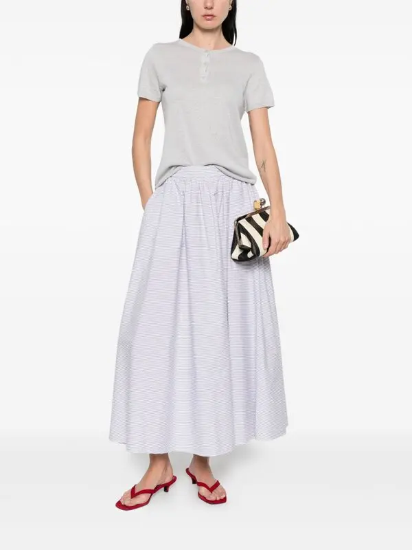 BASE Linen And Cotton Blend T-shirt - Grey