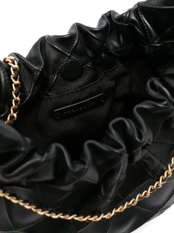 Tory Burch Fleming Mini Hobo Bag - Black
