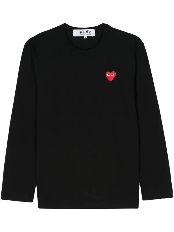 Play Comme Des Garcon Cotton T-shirt - Black