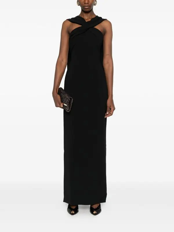 Solace London Rona Maxi Dress - Black